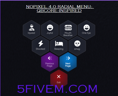 NoPixel 4.0 Radial Menu: QBCore-Inspired - 5FiveM - Best RedM Full Server & FiveM Resources